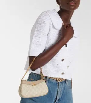 Gucci Ophidia Mini Shoulder Bag - Beige