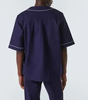 WALES BONNER Freestyle Logo Cotton Drill Shirt