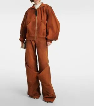 Attico Oversized Wide-leg Jeans
