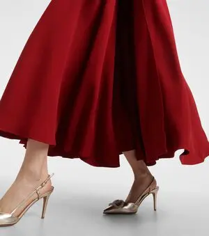 Valentino Garavani Cady Couture Caped Silk Gown