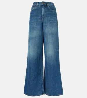Chloé High-rise Wide-leg Jeans - Blue
