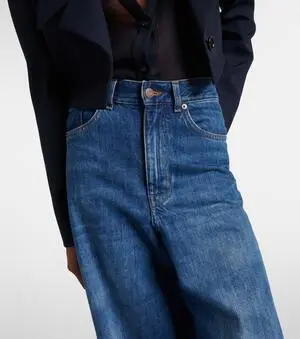 Chloé High-rise Wide-leg Jeans - Blue