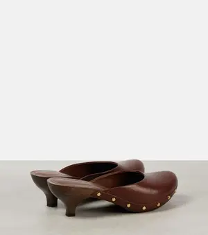 Chloé Judith Studded Leather Clogs