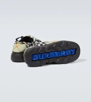 Burberry Check Quilted Mules - Multicoloured