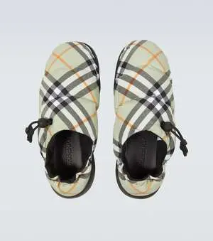 Burberry Check Quilted Mules