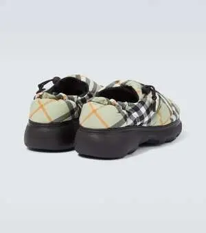 Burberry Check Quilted Mules