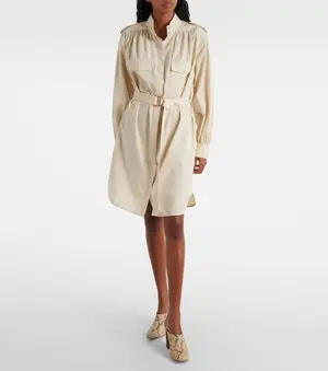 Chloé Ambre Snake-effect Leather Mules