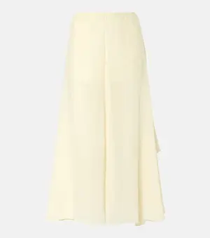 Chloé Mid-rise Silk Georgette Culottes