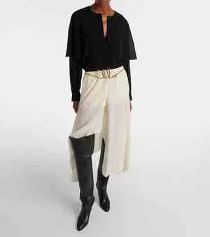Chloé Mid-rise Silk Georgette Culottes
