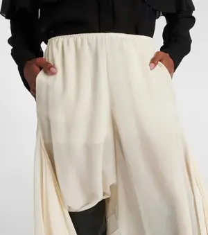 Chloé Mid-rise Silk Georgette Culottes