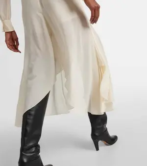 Chloé Mid-rise Silk Georgette Culottes