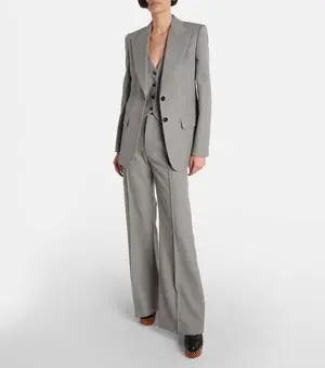 Chloé Wool Blazer - Grey