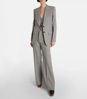 Chloé Wool Blazer - Grey