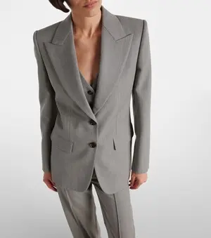 Chloé Wool Blazer - Grey