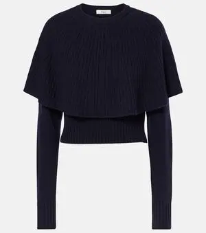 Chloé Caped Wool And Cashmere Top