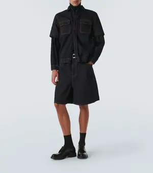 Sacai Denim Bermuda Shorts