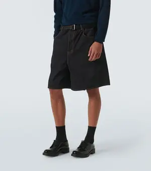 Sacai Denim Bermuda Shorts