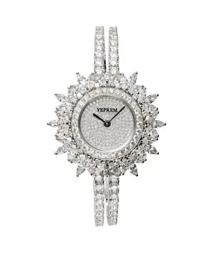 Yeprem Y-momento 18kt White Gold Diamond Watch - Silver
