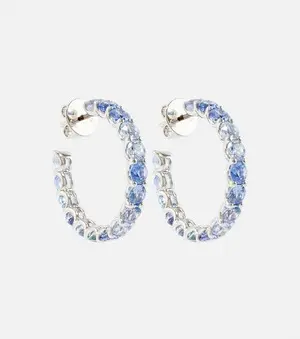 BUCHERER FINE JEWELLERY Pastello Sapphire Hoop Earrings - Gold