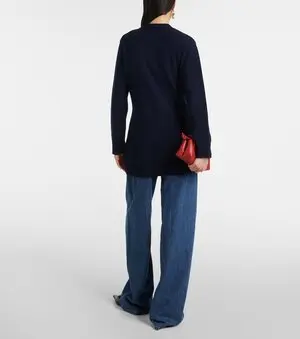 Valentino Garavani Chain-detail Virgin Wool Cardigan