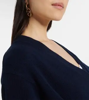 Valentino Garavani Chain-detail Virgin Wool Cardigan