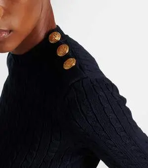 Chloé Cropped Cable-knit Sweater