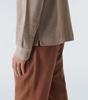 Zegna Cotton Polo Sweater - Neutrals