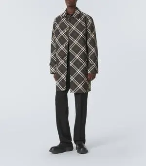 Burberry Check Print Raincoat