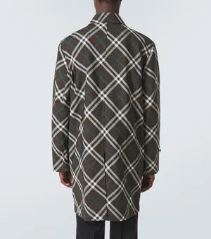 Burberry Check Print Raincoat