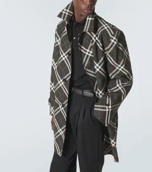 Burberry Check Print Raincoat