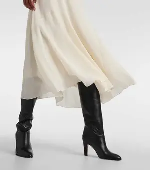 Chloé Silk Chiffon Midi Dress