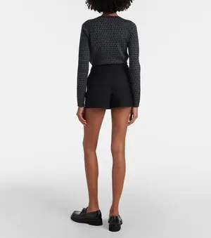 Valentino Garavani Vlogo Bold Crepe Couture Skort