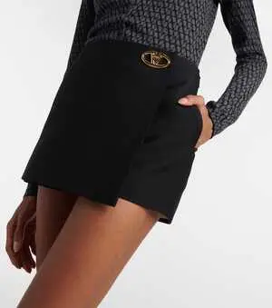 Valentino Garavani Vlogo Bold Crepe Couture Skort