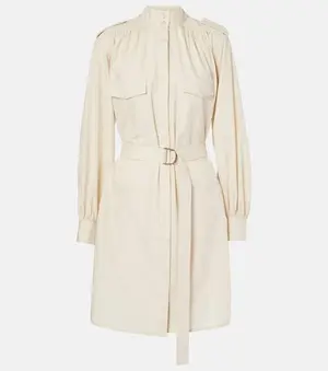 Chloé Belted Cotton Midi Dress