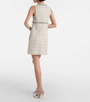 Valentino Garavani Embellished Tweed Minidress