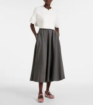 Valentino Garavani Rockstud Velvet Ballet Flats - Pink