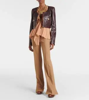 Chloé Mid-rise Straight Wool Pants