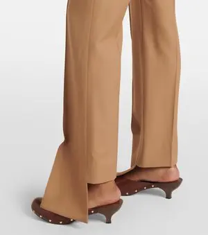 Chloé Mid-rise Straight Wool Pants