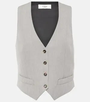 Chloe Button Detailed Vests For Women