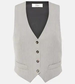 Chloé Wool Vest - Grey