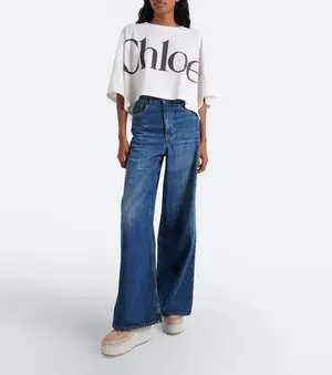 Chloé Nama 80 Wedge Sneakers - Pink