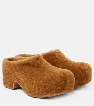 Dries Van Noten Platform Clogs - Brown