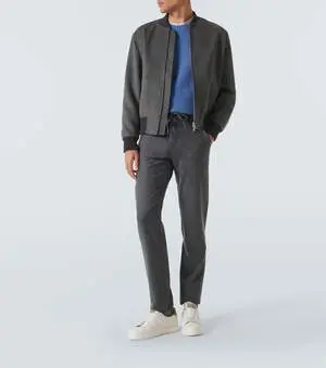 Canali Wool Straight Pants