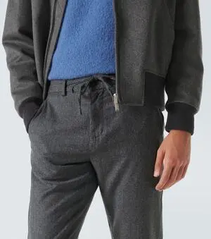 Canali Wool Straight Pants