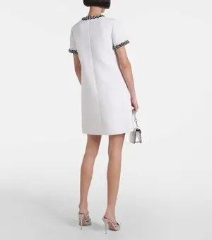 Valentino Garavani Embellished Tweed Minidress