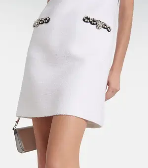 Valentino Garavani Embellished Tweed Minidress