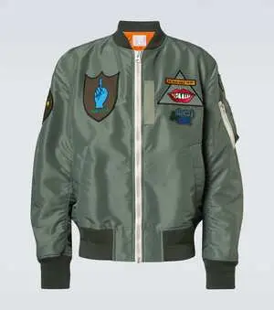 Sacai X Mark Gonzales Appliqué Bomber Jacket