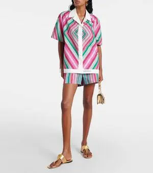 Valentino Garavani Printed Cotton Poplin Shirt