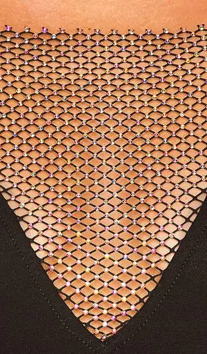 Superdown Deep V Mini Dress With Crystal Embellishments