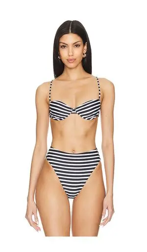 Tularosa Corina Top - Black & White Stripe